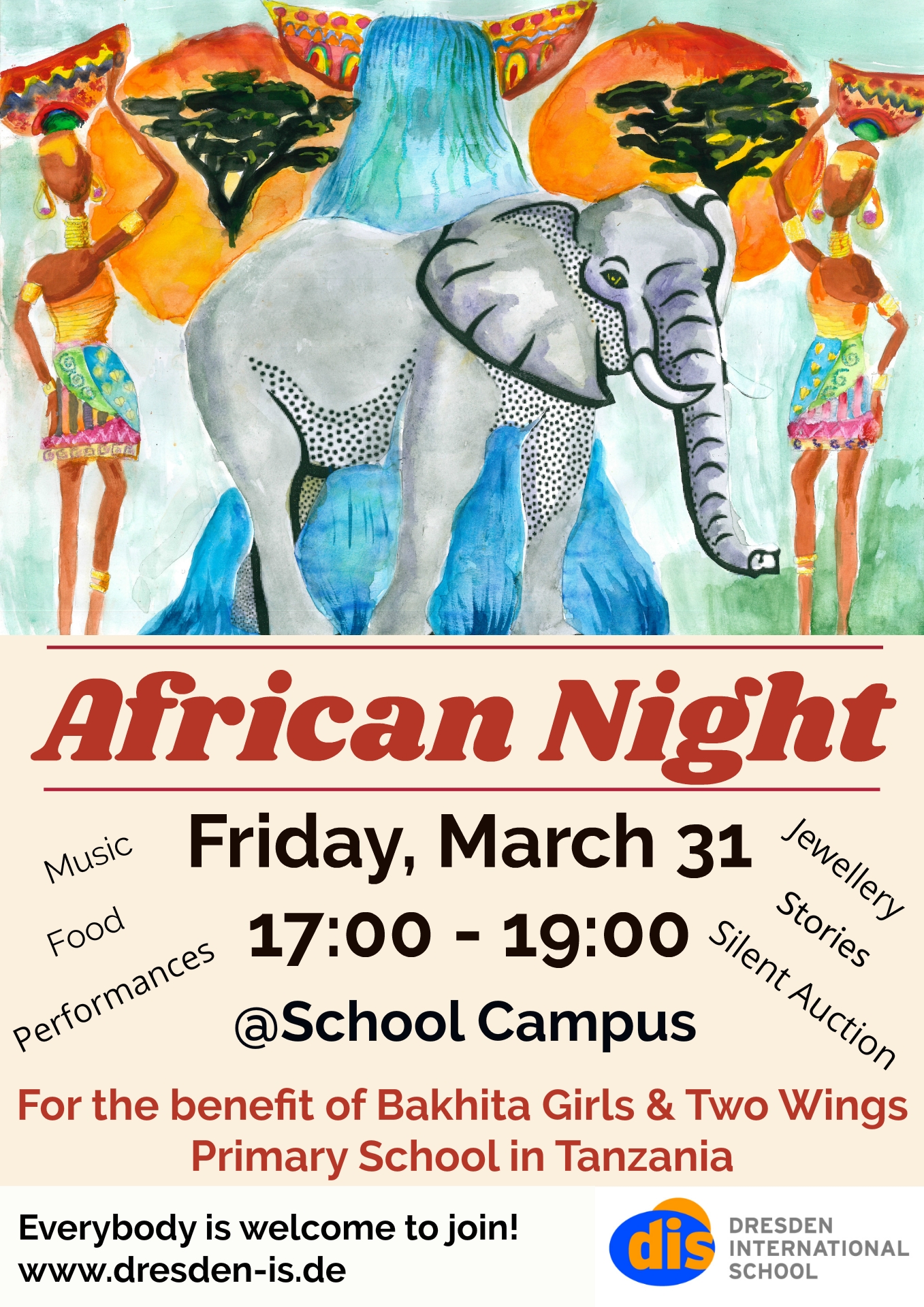 African Night | 31. März 2017, 17-19 Uhr, DIS | Akifra e.V.